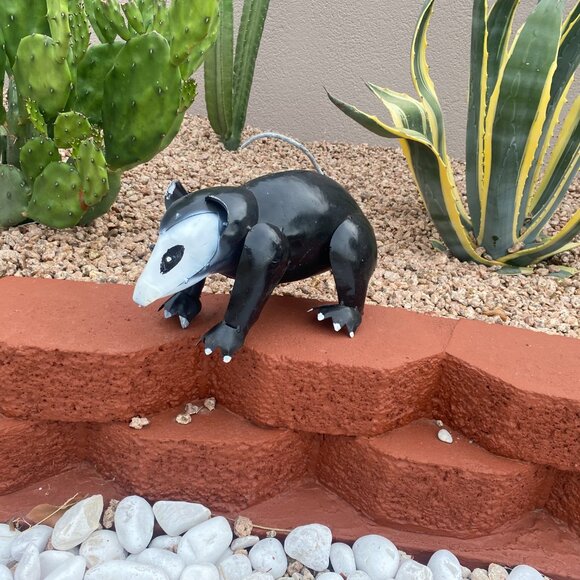 Handmade | Art | Metal Opossum Possum Yard Art Garden Decor | Poshmark